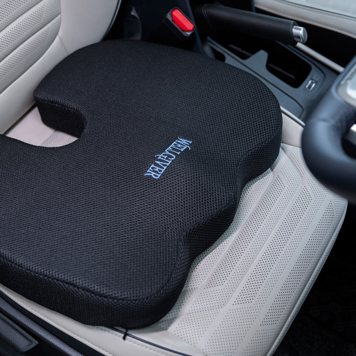 WELLGIVER Ergonomic Car Back Rest Memory Foam Cushion